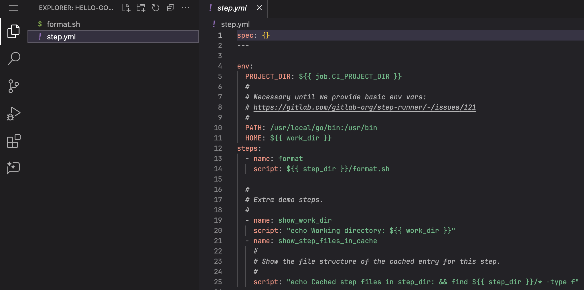 How to include file references in your CI/CD components